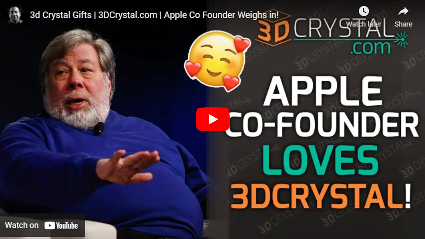 Apple CO-FOUNDER Mr. Steve Wozniak Weighs in on 3dcrystal.com - Blog